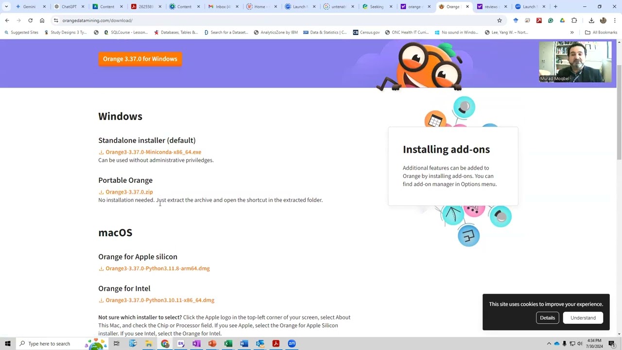 Orange Data Mining Software Installation Alternatives