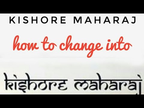 How to type english letters in Hindi font style