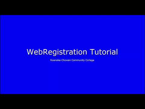 How to register for courses via WebAdvisor