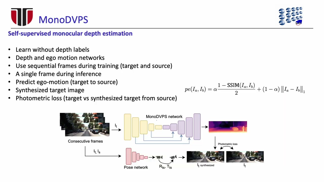 MonoDVPS: A Self-Supervised Monocular Depth Estimation Approach to Depth-aware Video Panoptic Segme