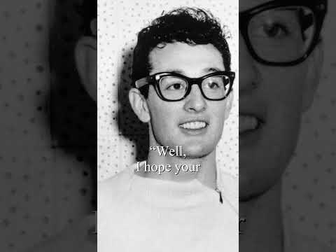 Buddy Holly's Last KNOWN Words Before Death (3 February 1959) #shorts #quotes #history #music