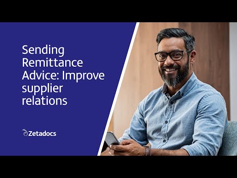 Sending Remittance Advice using Zetadocs