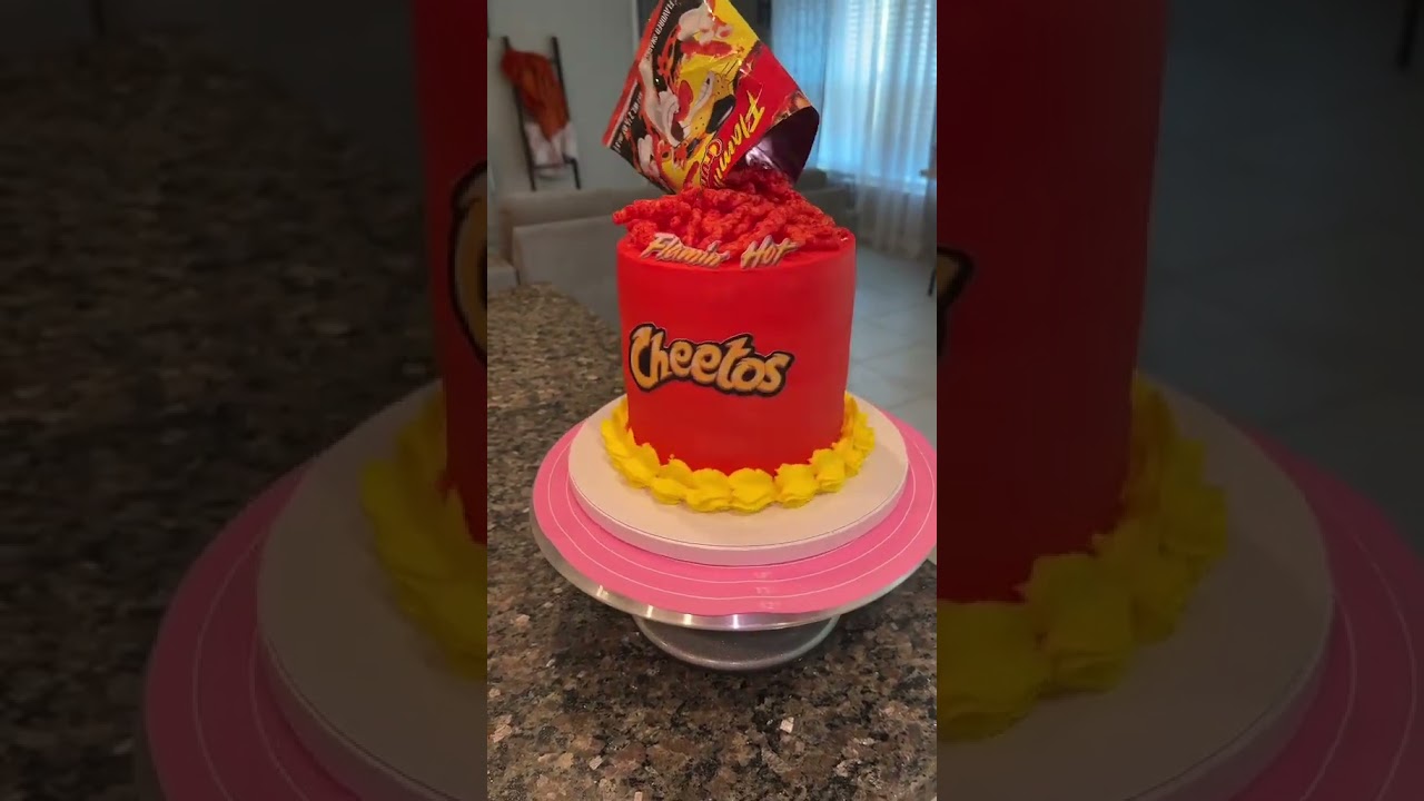 Hot Cheetos Custom Cake 🔥