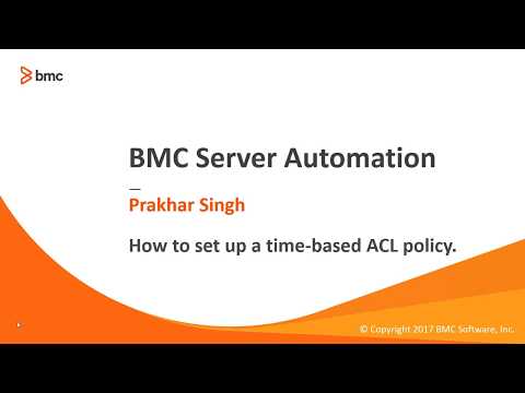 BSA: How to set up a time-based ACL policy