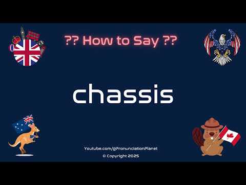 🚗 🔧 How to Pronounce chassis? (CORRECTLY) | Pronunciation Planet