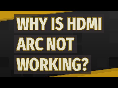 Why is HDMI ARC not working?