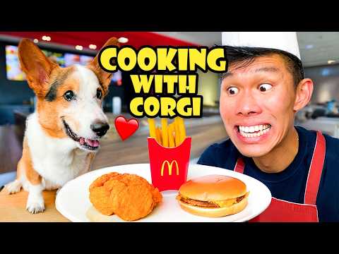 COOKING with CORGI: I Made McDonald's Dog-FRIENDLY