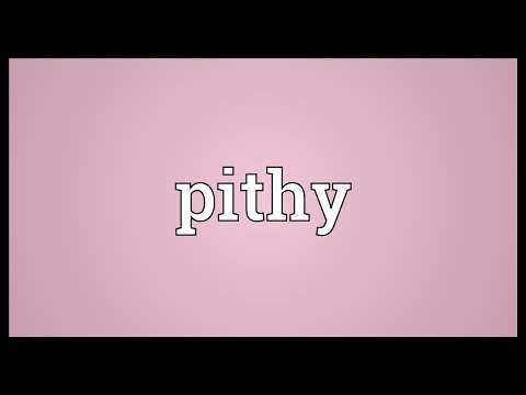 Pithy Meaning