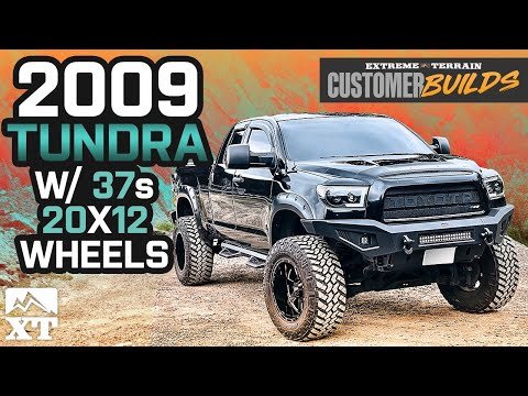 7" Lifted Tundra with Moto Metal Wheels & -44mm Offset | ExtremeTerrain Customer Builds