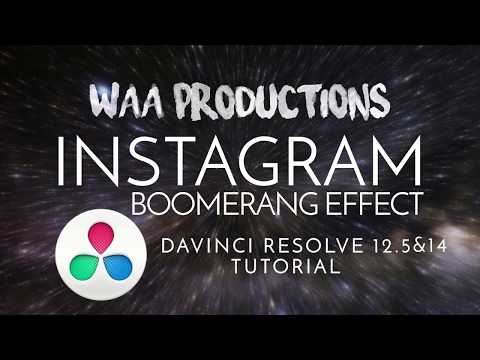 HOW TO: Instagram Boomerang Effect | Davinci Resolve 12.5 & 14
