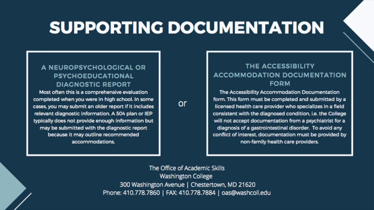 Requesting Accommodations Video