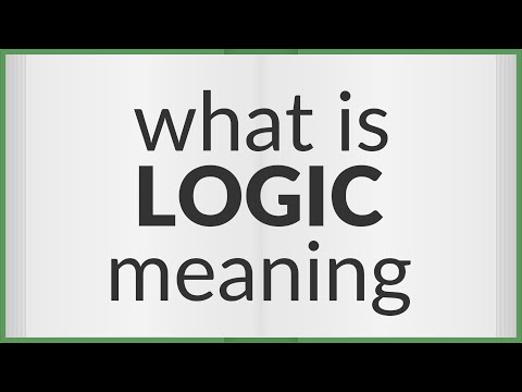 Logic | meaning of Logic