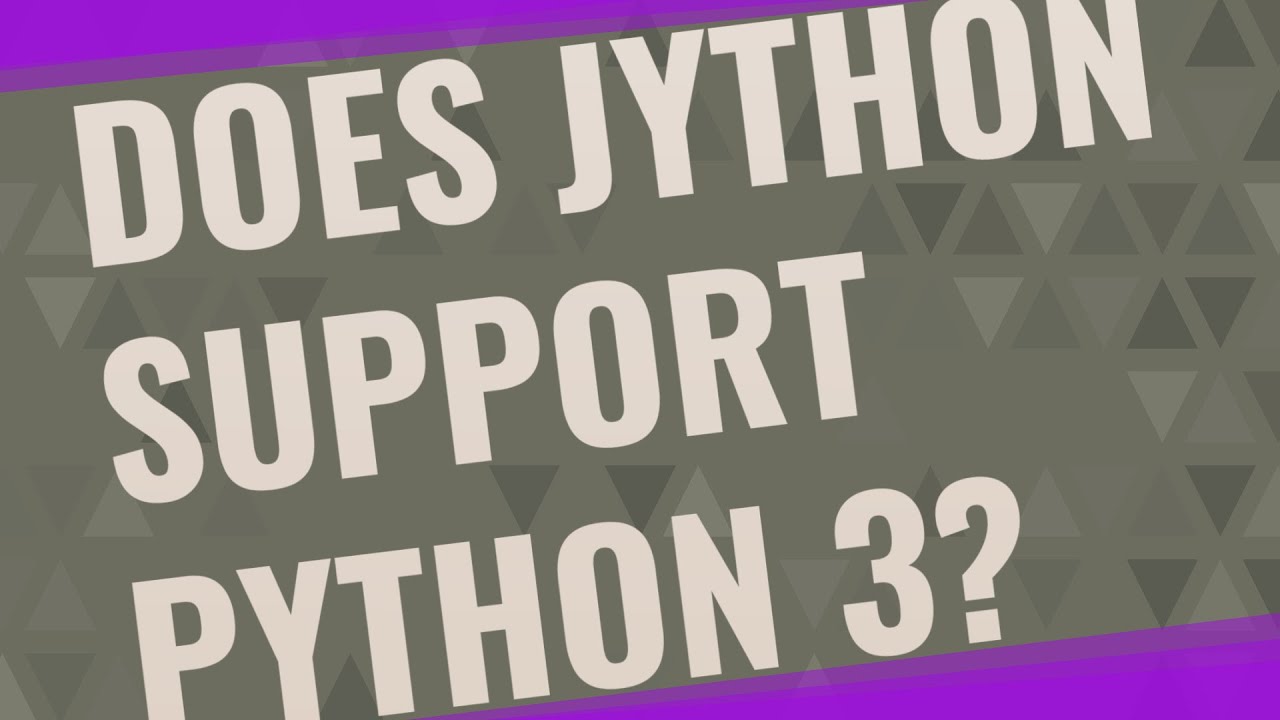 Does Jython support Python 3?