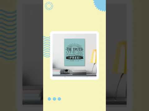 The Truth Will Set You Free John 8:32 Christian Wall Art Bible Verse Print Ready To Hang Unframed