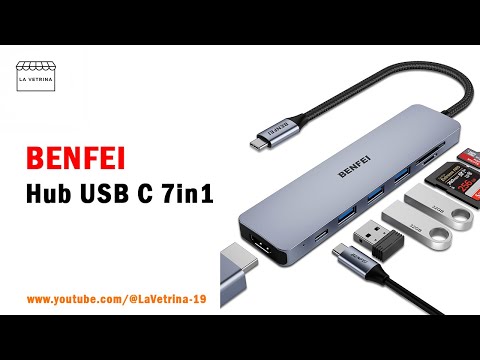 BENFEI Hub USB C 7in1, Adattatore multiporta USB-C HUB con HDMI(4K@60Hz Certificato)