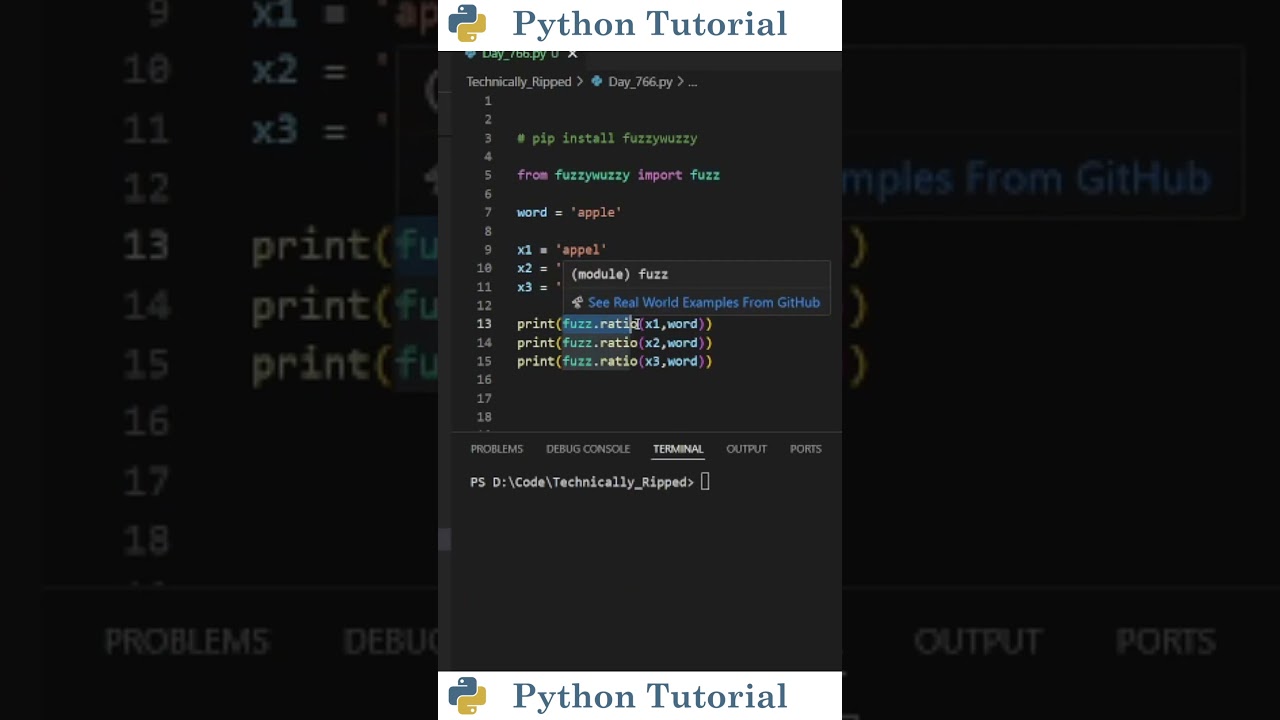 Fuzzy Matching In Python | Python Tutorial