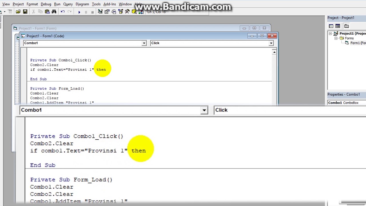 Tutorial Visual Basic 6VB6  Membuat Multi Combobox dengan MudahBelajar Singkat VB6