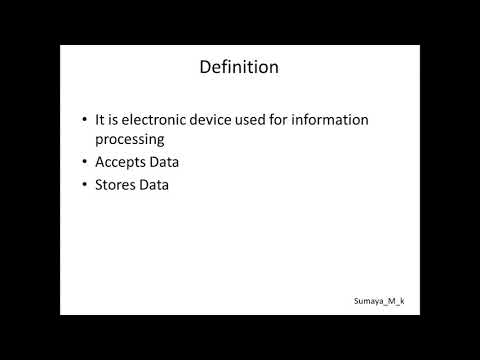 Basics of Computer Fundamentals using PPT
