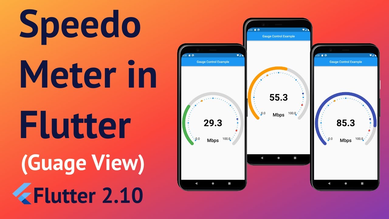 Flutter Gauge View | Speedo meter in Flutter| GaugeView Useful Widget in Flutter App [2022]