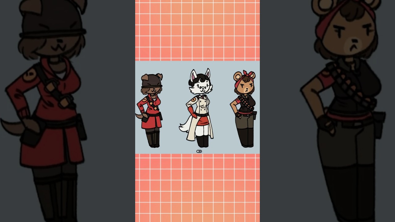 TF2 Mercs as Furry Girls