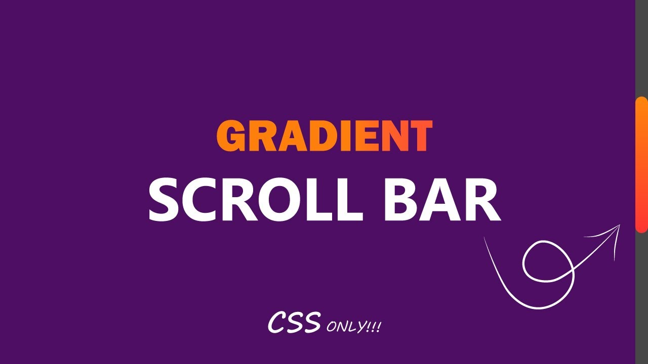 Custom Scroll Bar HTML CSS | Gradient Scroll Bar CSS