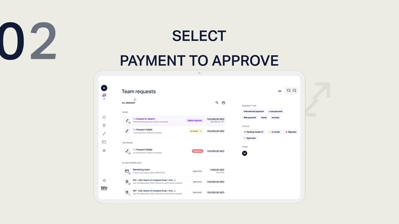 Approving Team Invoices & Payment Requests (Web App) | Wio Business