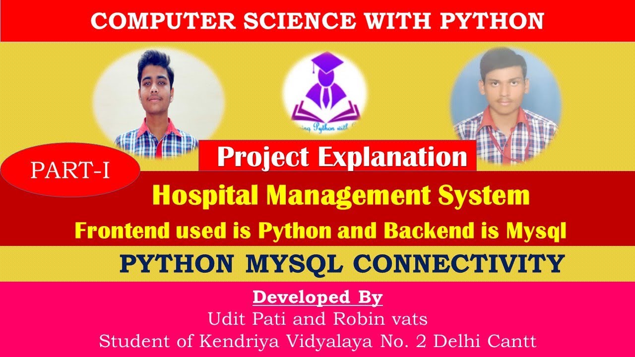 Python Project |Computer Science project | Class XII | Python Interface with mysql | PyCharm |Part-1