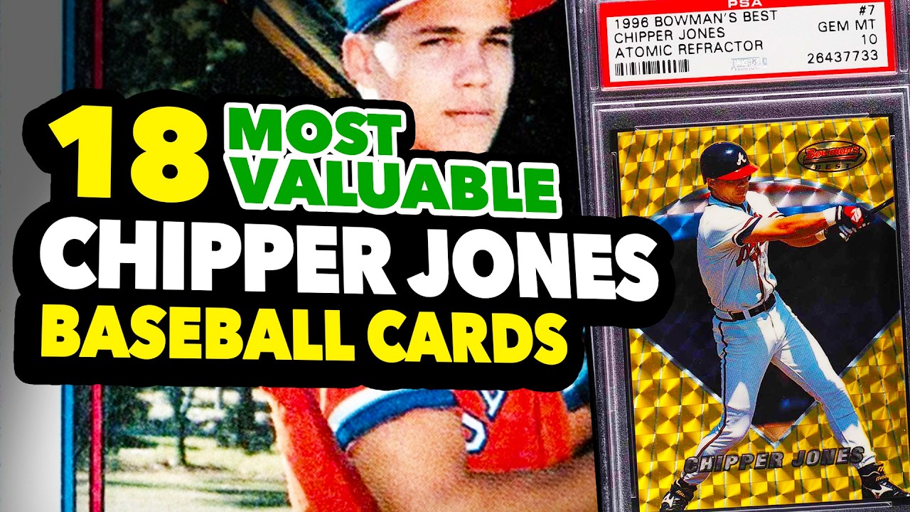 Top 18 Chipper Jones Baseball Cards Recently Sold