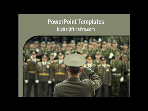 Military Campaign PowerPoint Template Backgrounds - DigitalOfficePro #00060