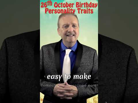 October 26th Birthday Personality Traits #personalitycharacteristics #shorts #astrlogy #scorpio