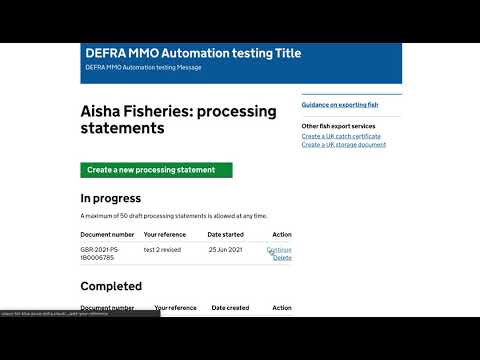 How to copy a processing statement, to make an amendment and resubmit.