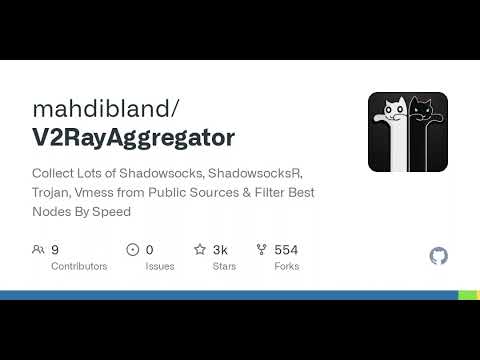 GitHub - mahdibland/V2RayAggregator: Collect Lots of Shadowsocks, ShadowsocksR, Trojan, Vmess fro...