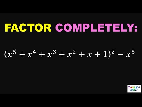 Factor Completely | (x^5+x^4+x^3+x^2+x+1)^2 - x^5