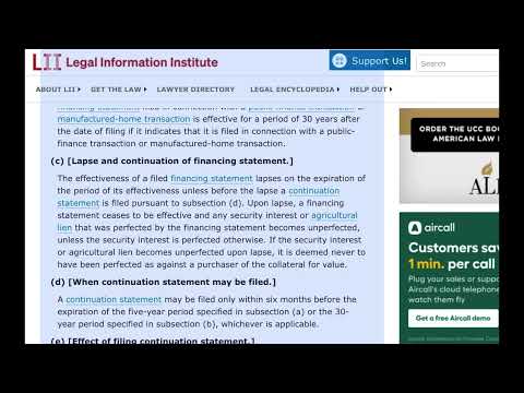 U.C.C. - ARTICLE 9 Part 5 Subpart 1. Filing Office; Contents and Effectiveness of ….Final