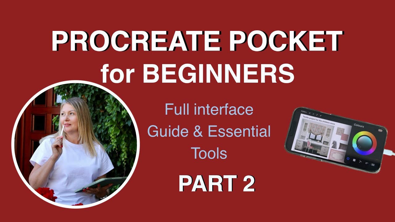 PROCREATE POCKET for BEGINNERS: Full Interface Guide & Essential Tools (Part 2)