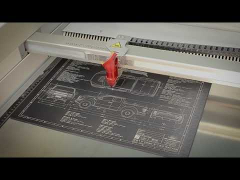 Trotec Speedy 400 Engraving Ford Raptor Blueprint