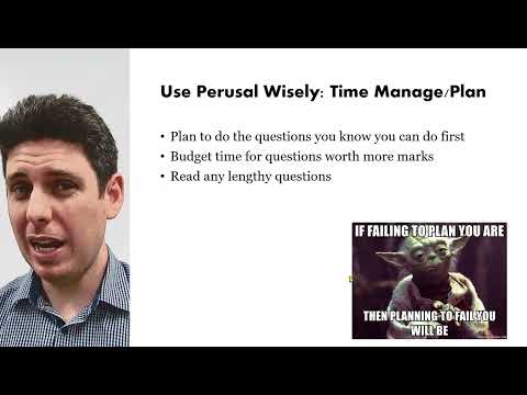 Using Perusal Time Wisely