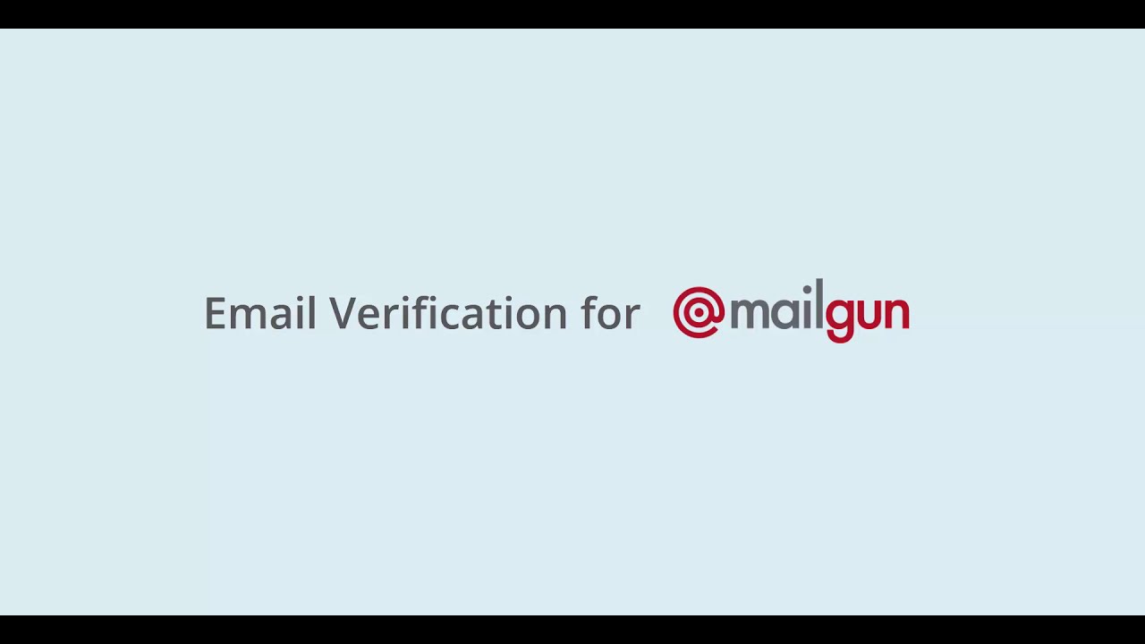 Email Verification for Mailgun