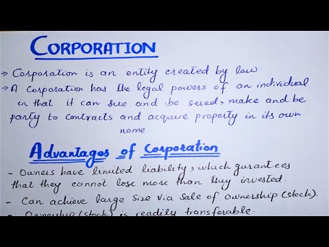 Corporation || Advantages & Disadvantages || || Urdu/ Hindi || Teaching PRO