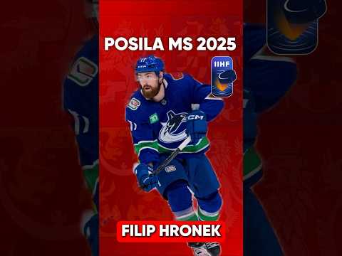 FILIP HRONEK posila z NHL pro MS 2025 🐬🛡️