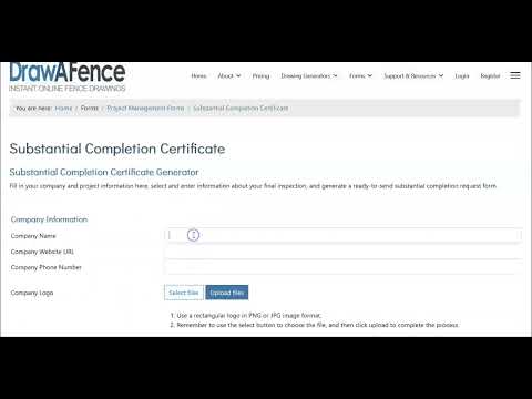 Free Substantial Completion Certificate