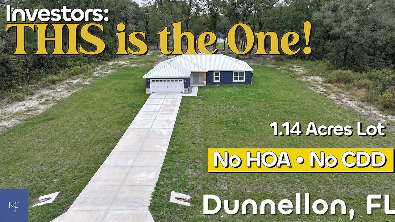 Investor’s DREAM in Dunnellon! 💰 1+ Acre | No HOA | High-End New Build | Income Potential!