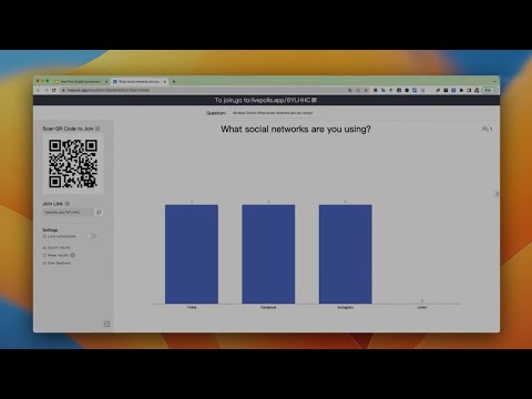 How to create a live poll?