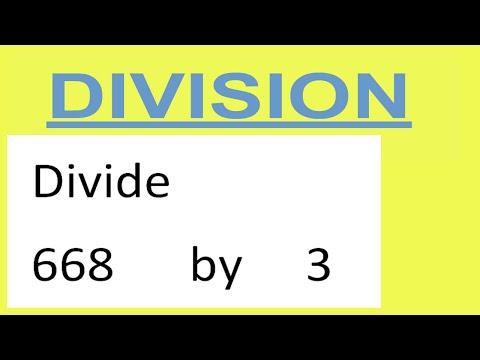Divide 668 by 3
