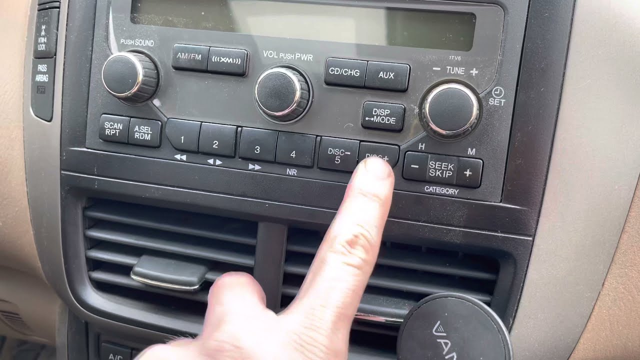 “ENTER CODE” Honda Pilot 2006 - 2008 Radio. Spoiler alert: Code is in glove box.
