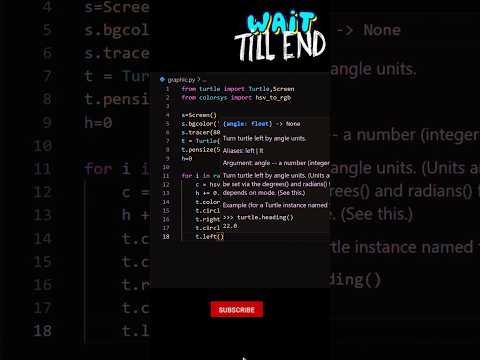 How to use python graphics⚡ #pythontutorial #viralvideo #viralshort #beginners