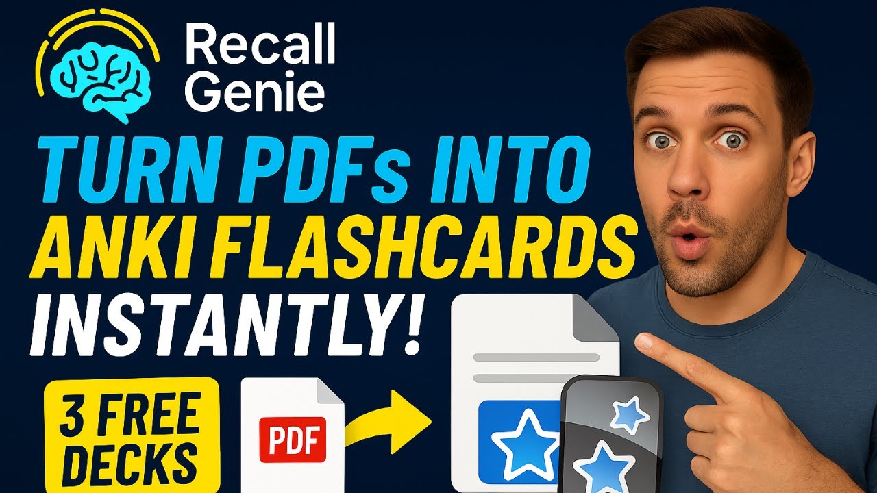 How to Turn PDFs Into Anki Flashcards (FREE & EASY)