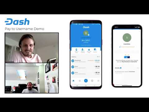 Pay to User Demo using the Dashpay wallet, with Brian Foster and Dana Alibrandi from Dash Core Group