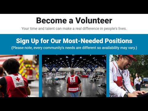 Volunteer opportunities with the American Red Cross