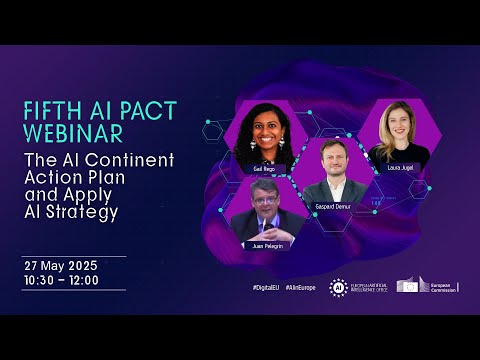Fifth AI Pact webinar on the AI Continent Action Plan and Apply AI Strategy